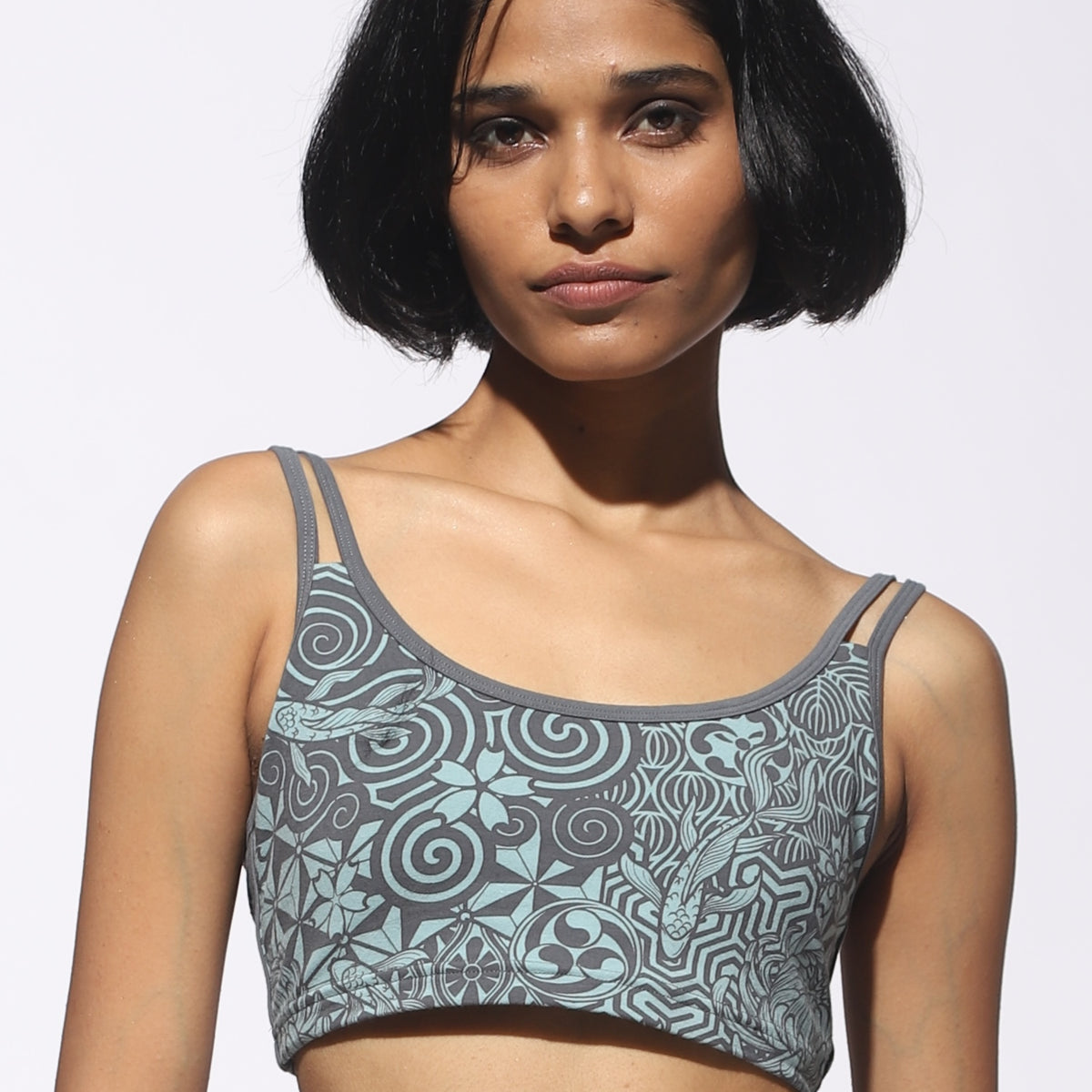 Nagomi Cross Back Bra - Mizu Grey – FUNKY SIMPLICITY